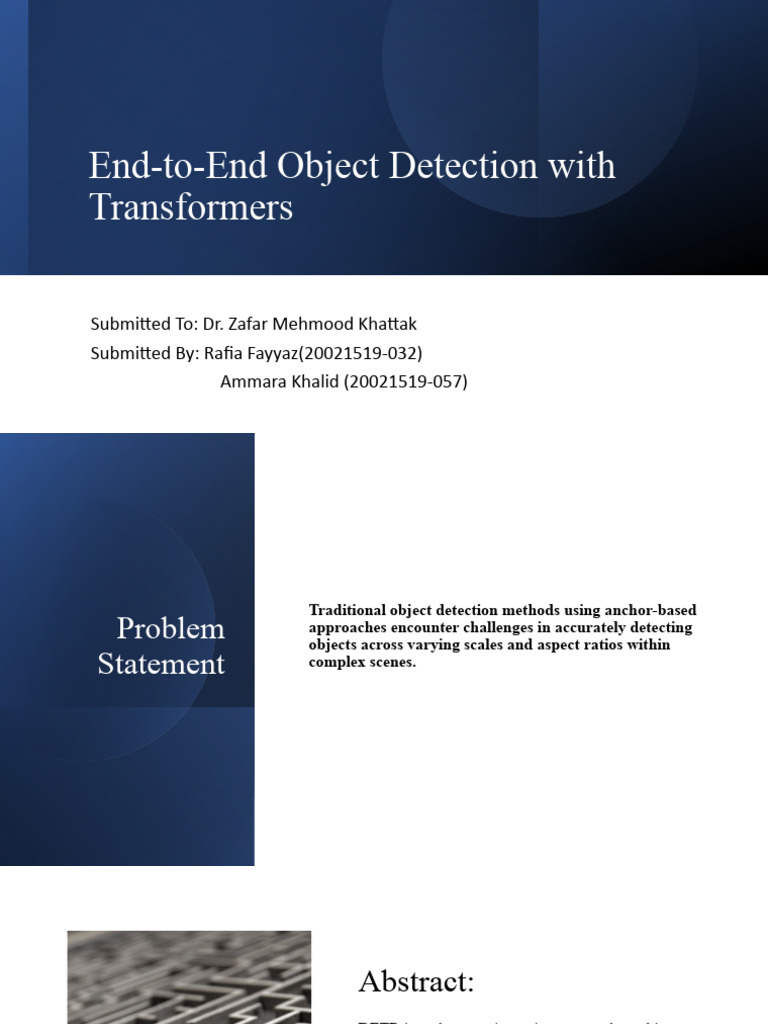 End-to-End Object Detection With Transformers | PDF