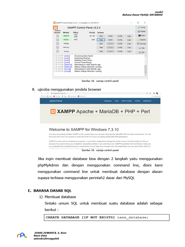 MODUL Menerapkan Bahasa SQL Dasar Untuk Mengelola Tabel Dalam Basis ...