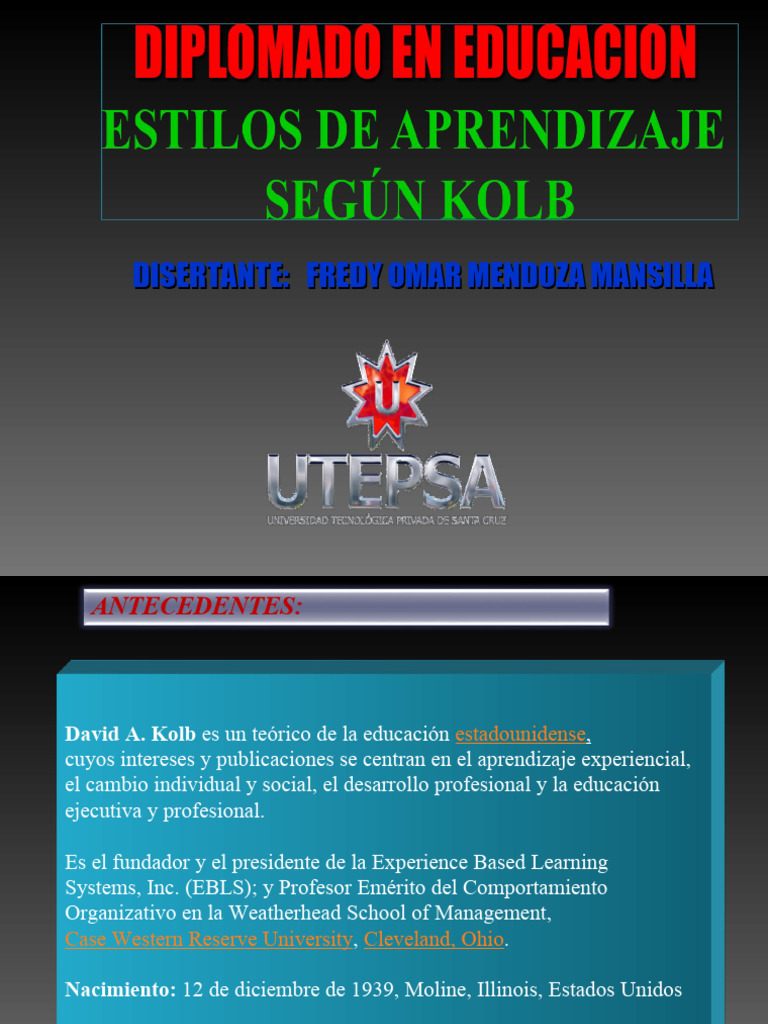 Estilos de Aprendizaje Kolb | PDF