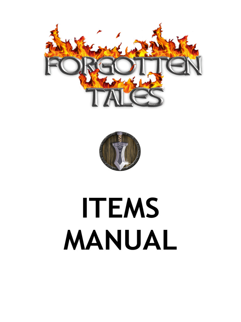 Manual Items | PDF | Magician (Fantasy)