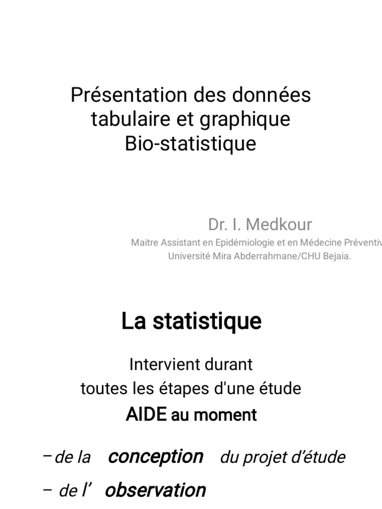 Statistiques : Présentation et Méthodes | PDF | Statistiques | Loi de ...