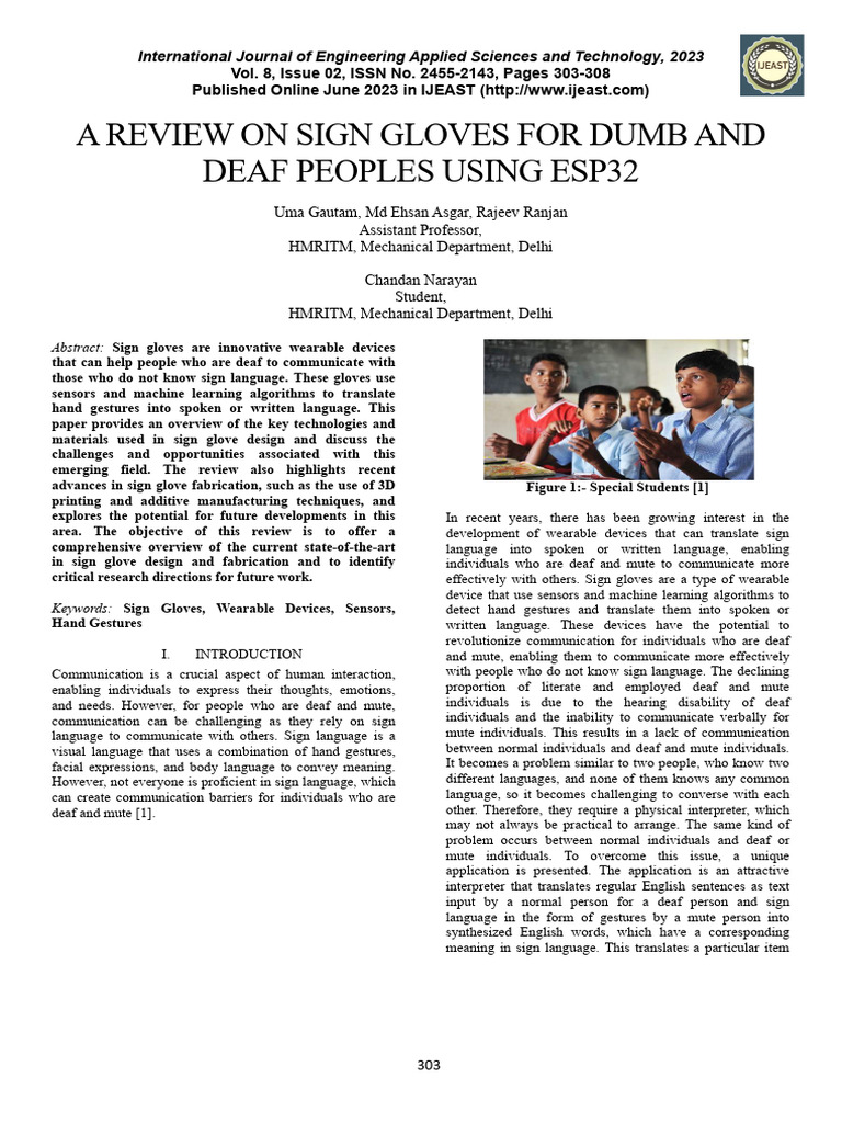 Sign Language Gloves 303-308, Tesma0802, IJEAST | PDF | Sign Language ...