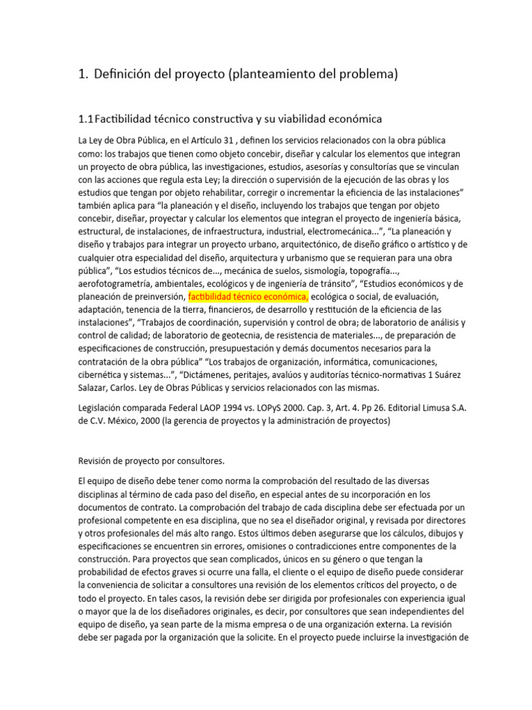 Definición Del Proyecto | PDF | Planificación | Diseño