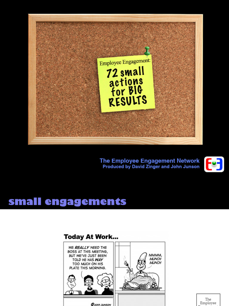 Employee Engagement - 72 Small Actions For Big Results | PDF