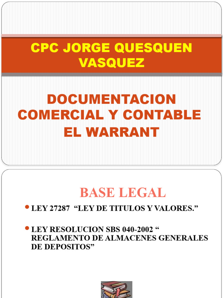 El Warrant | PDF | Bancos | Contabilidad