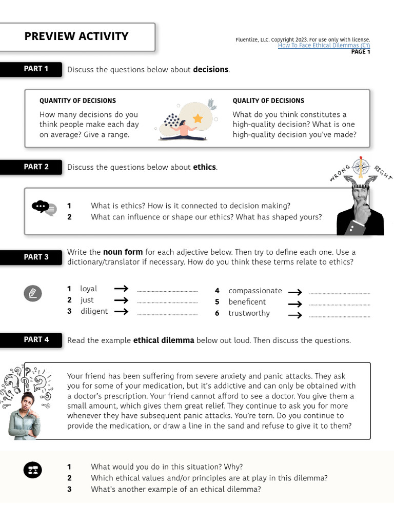 Howtofaceethicaldilemmas Lessonplan | PDF
