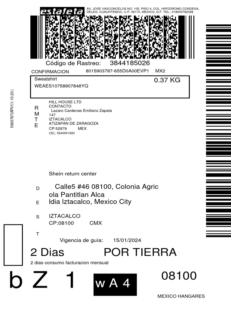 Returnlabel 111710837654 | PDF