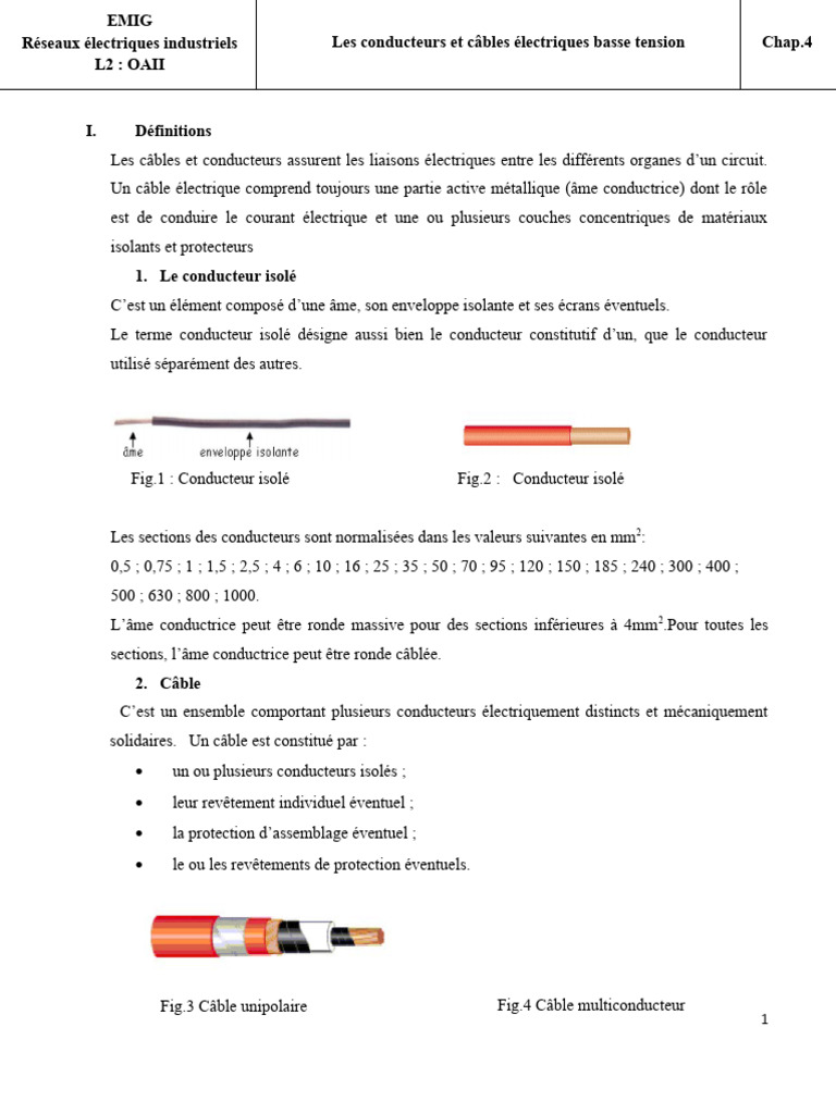 Types de conducteurs et câbles électriques | PDF | Matériaux | Électricité