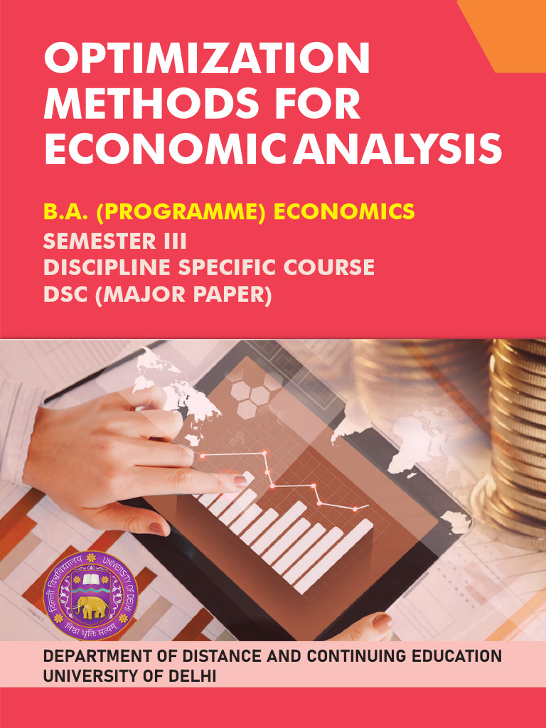 Optimization Methods of Economic Analysis | PDF | Derivative | Mathematical Optimization
