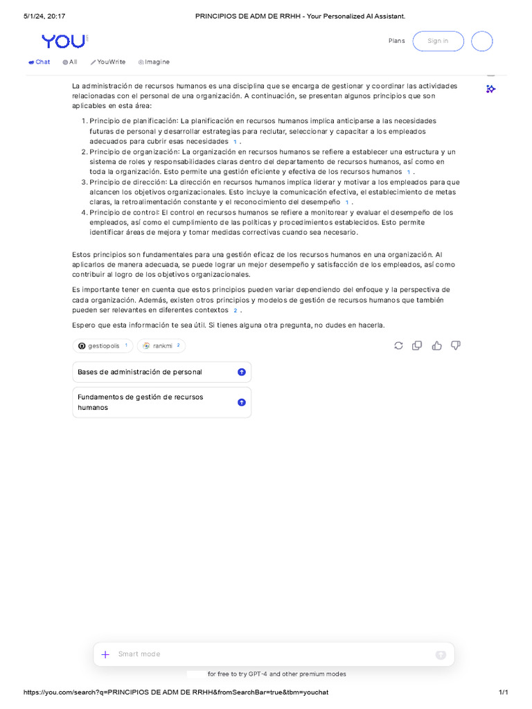 PRINCIPIOS DE ADM DE RRHH - Your Personalized AI Assistant - 333 | Descargar gratis PDF ...