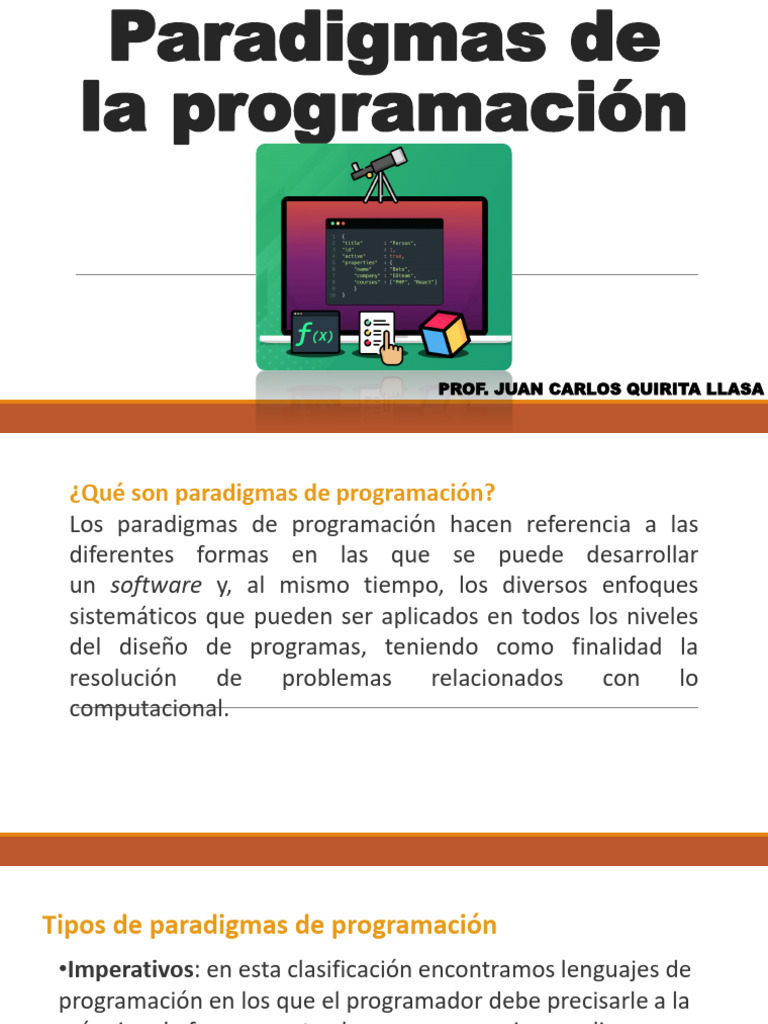 Paradigmas de La Programación | PDF | Lenguaje de programación | Programación de computadoras