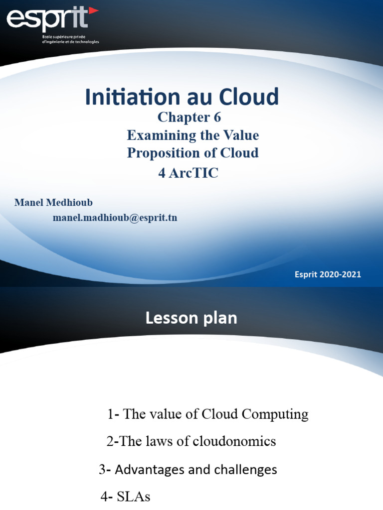Chapitre 6-Cloudonomics | PDF | Cloud Computing | Service Level Agreement
