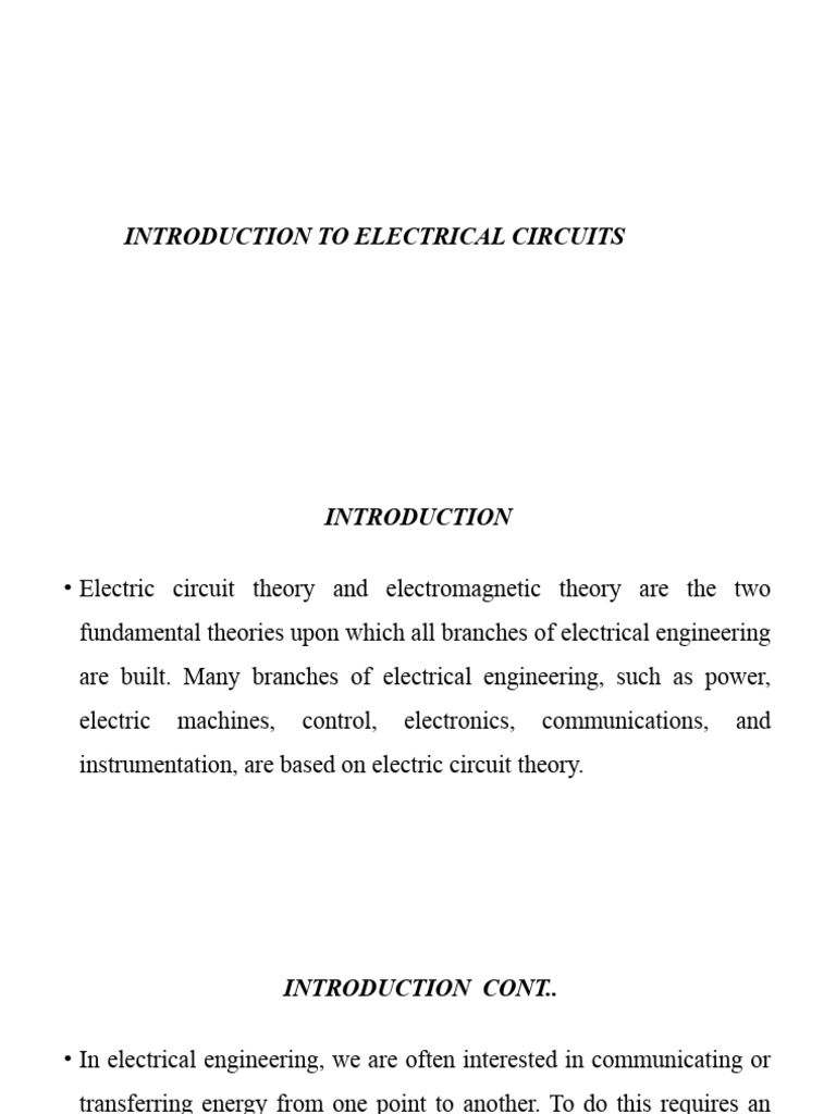 Introduction To Electrical Circuits. 3 | PDF