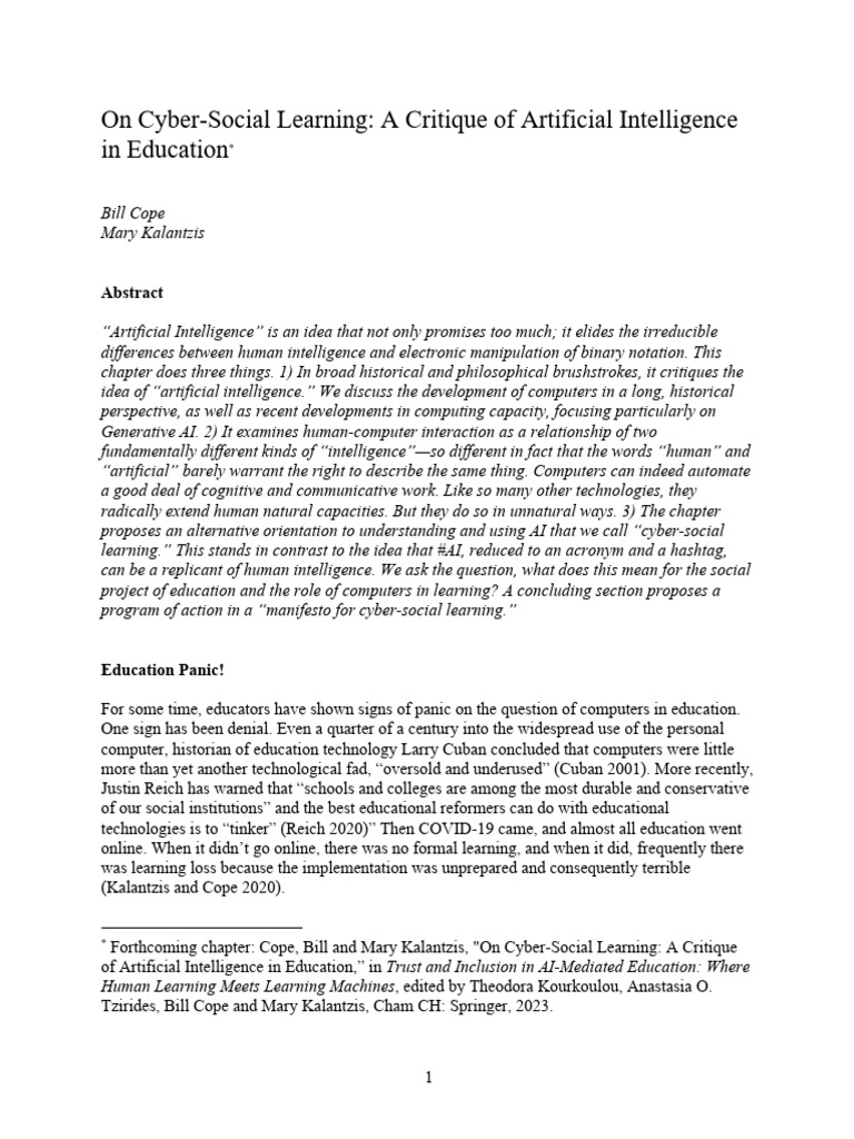 Cyber-Social 20learning | PDF