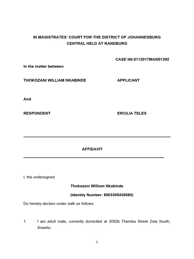 Judgement - Allegra-Thulani Ndlovu | PDF