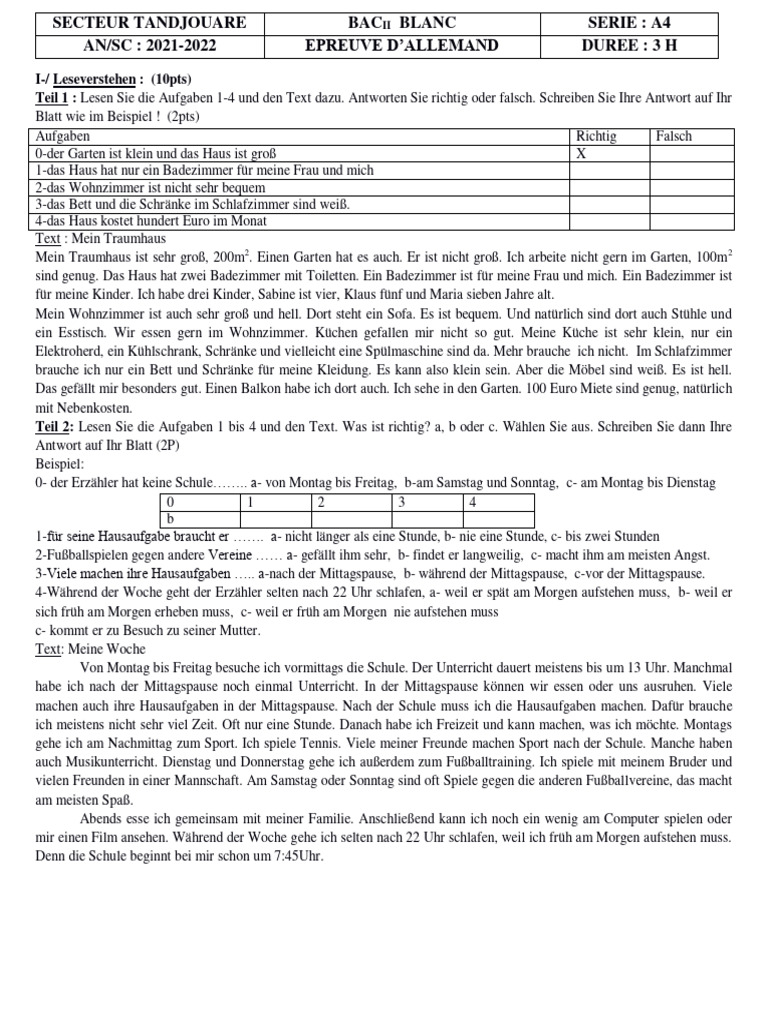 Épreuves Terminale | PDF