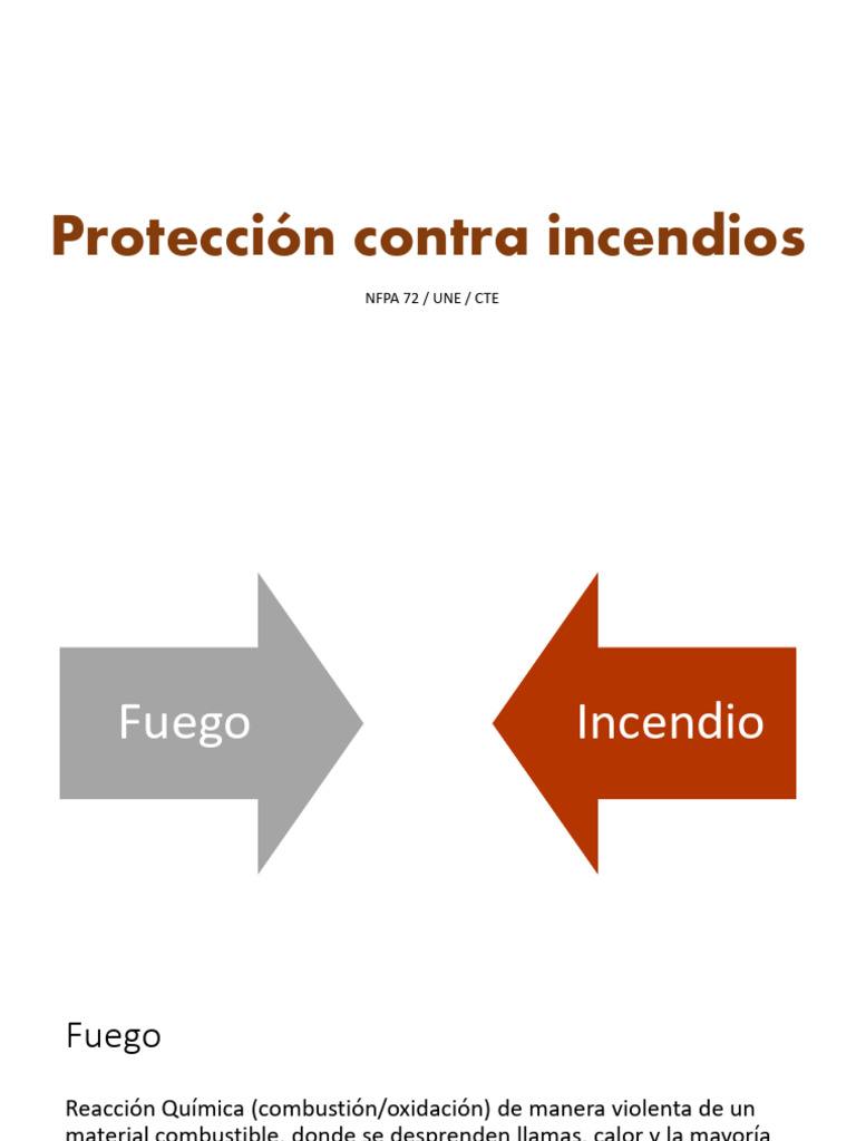 Proyección Contra Incendios - Parte 1 | PDF | Incendios | Combustibles
