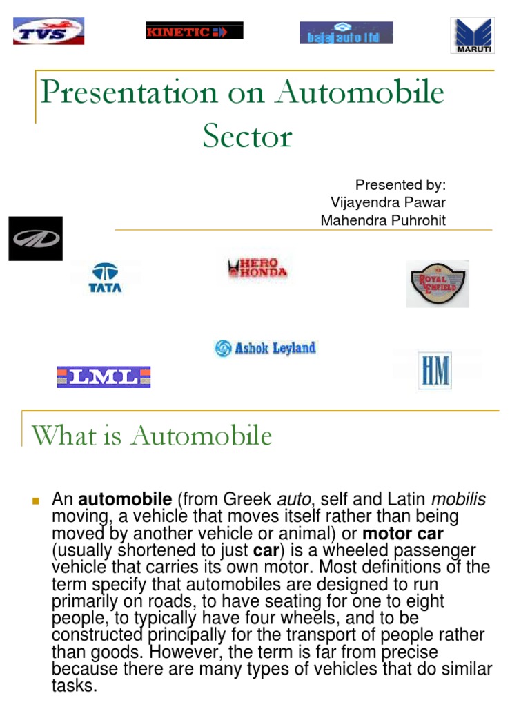 Indian Automobile Industry Overview | PDF