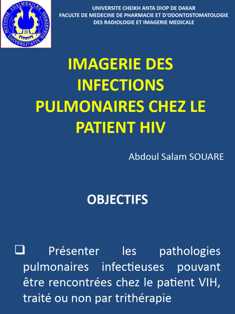 Pneumonie chez patients VIH | PDF | Pneumonie | VIH