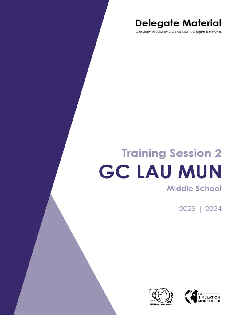 19th GC LAU MUN (MS) - TS2 Delegate Material | PDF | Business | Finance & Money Management