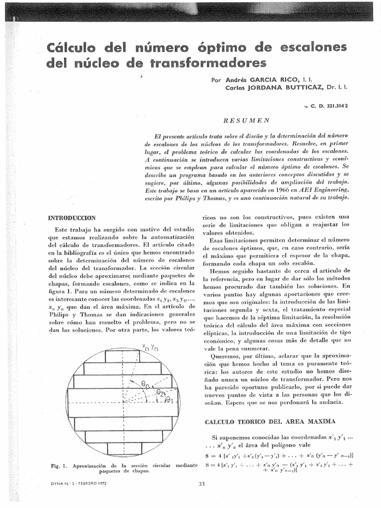 Cálculo Óptimo de #De Escalones | PDF