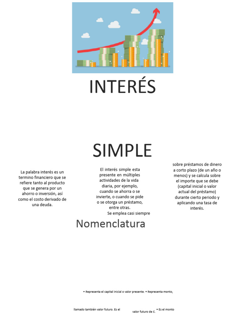 Interés Simple | PDF | Interés | Responsabilidad (contabilidad financiera)