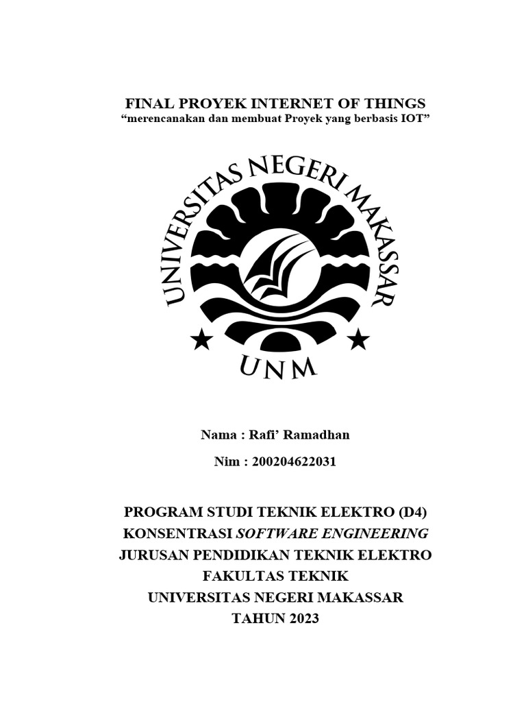 Final-IoT - Rafi' Ramadhan - 200204622031 | PDF | Teknologi & Rekayasa