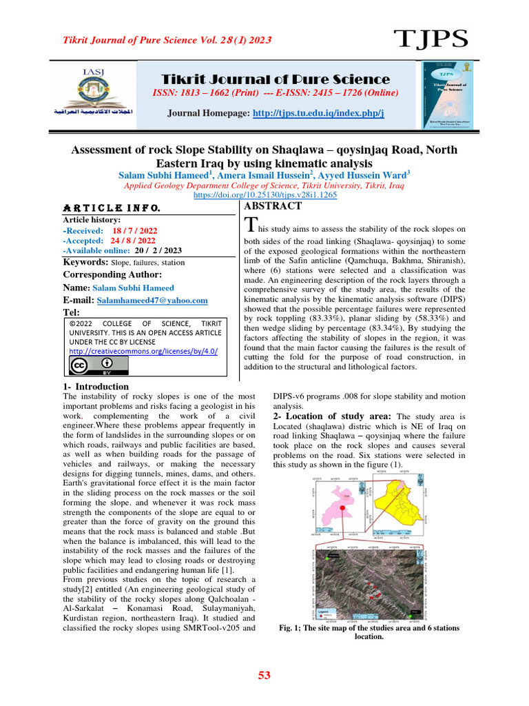 Tikrit Journal of Pure Science | PDF