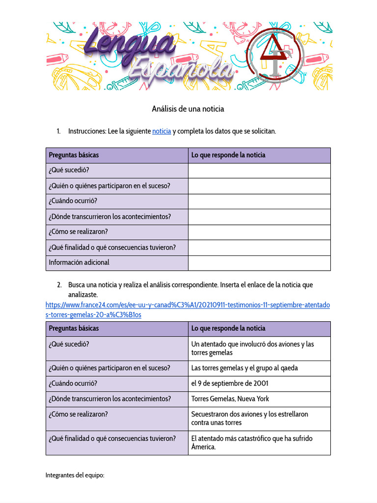 GONZALEZ PEÑA JOAQUIN - Análisis de Una Noticia - Documentos de Google ...