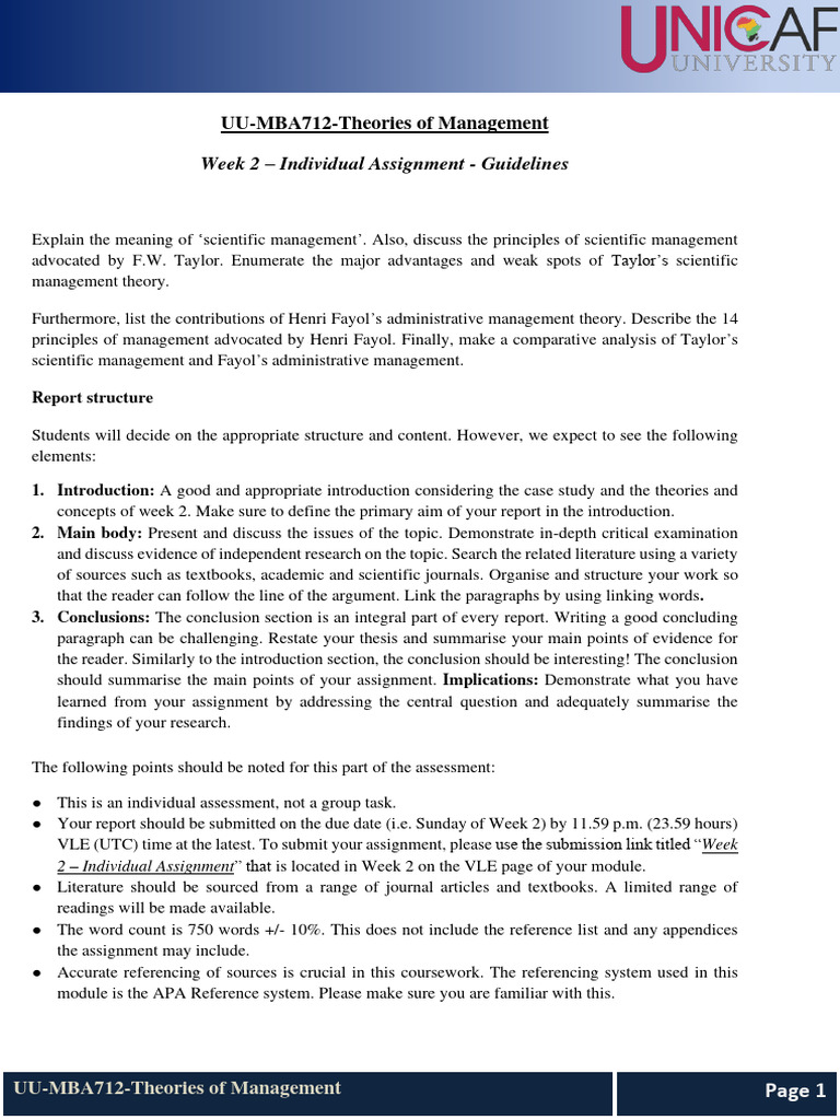 Week 2 - Individual Assignment | PDF