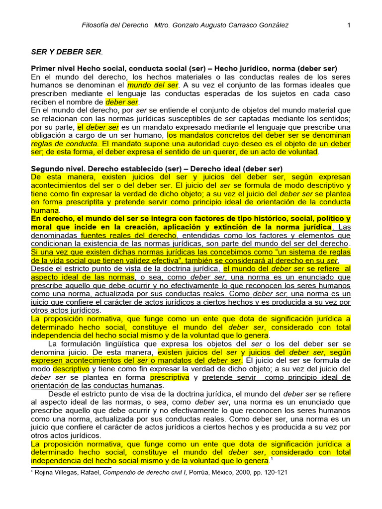 Ser y Deber Ser | PDF | Política | Ciencias sociales