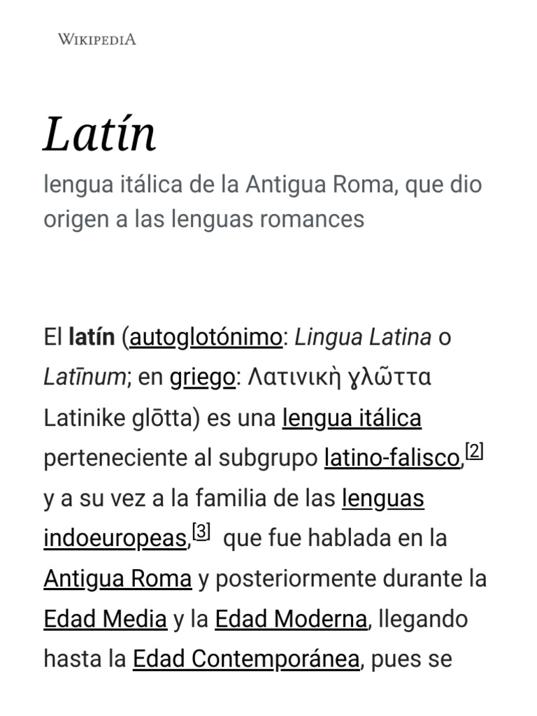 Origen y evolución del latín | PDF | latín | Verbo