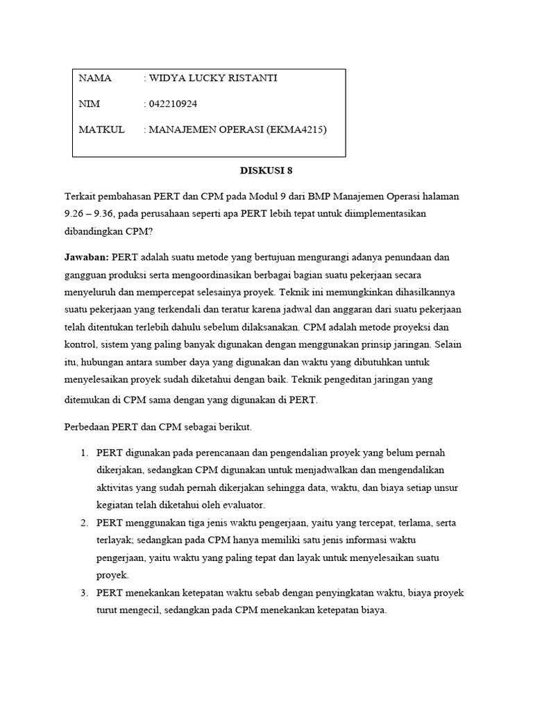 Diskusi 8 - Ekma4215 - 118 | PDF