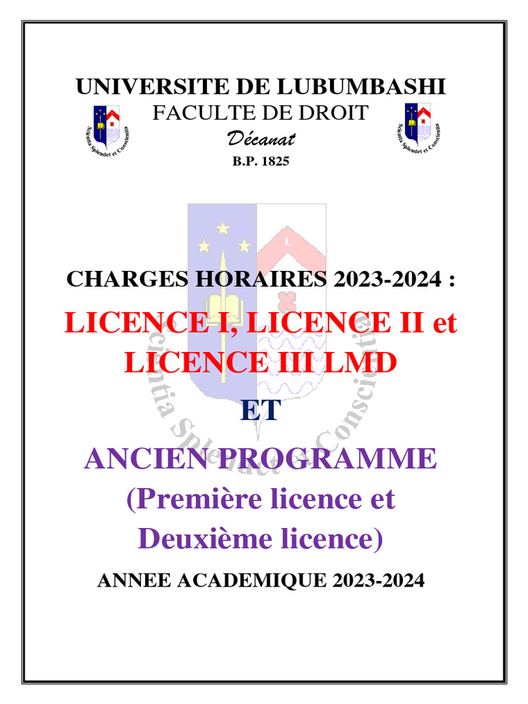 Programme Des Cours | PDF