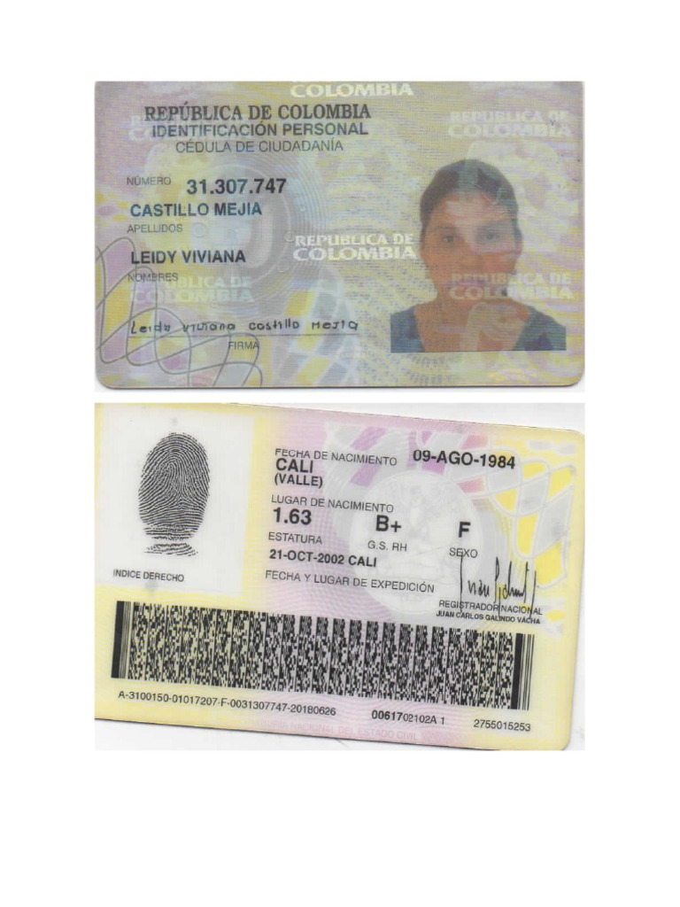 Cedula Leidy Castillo | PDF