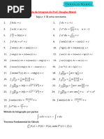 Tabela de Integrais Imediatas | PDF | Ciências e Matemática