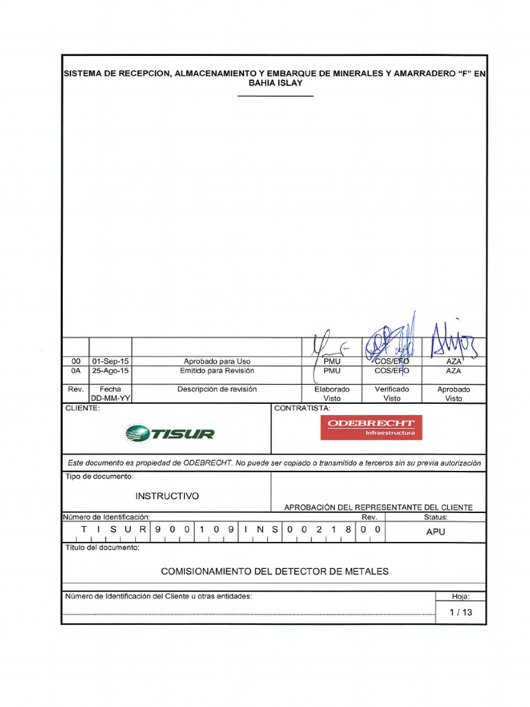 Tisur 900 109 Ins 00218 - 00 | PDF | Calibración | Señalización ...