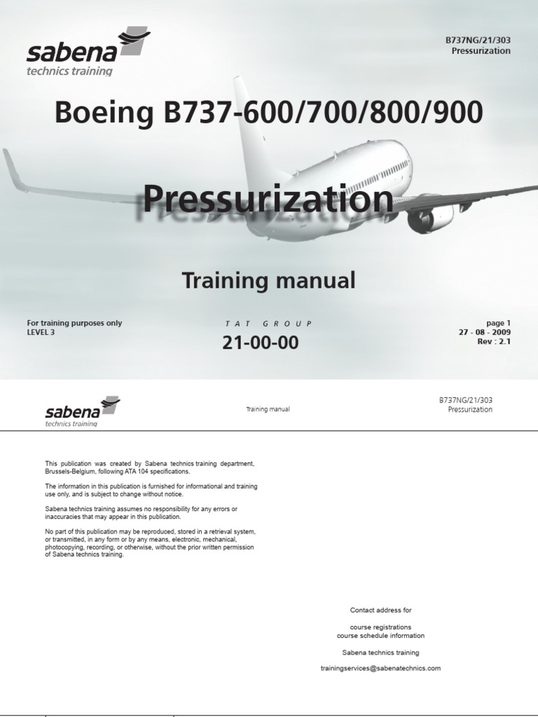 737 Pressurization | PDF