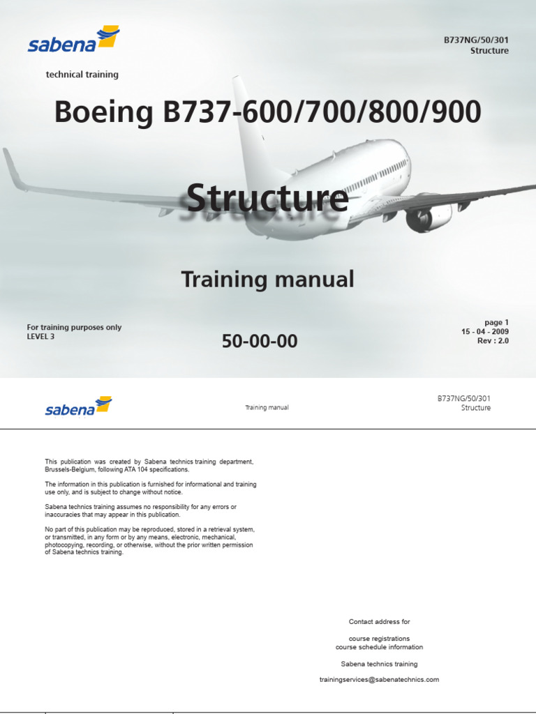 Boeing 737 Structure Training Manual | PDF