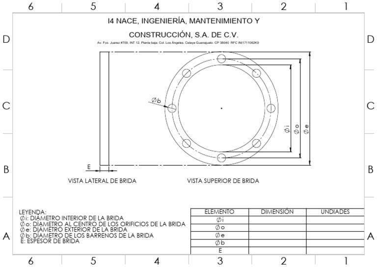 Dimensiones Brida | PDF