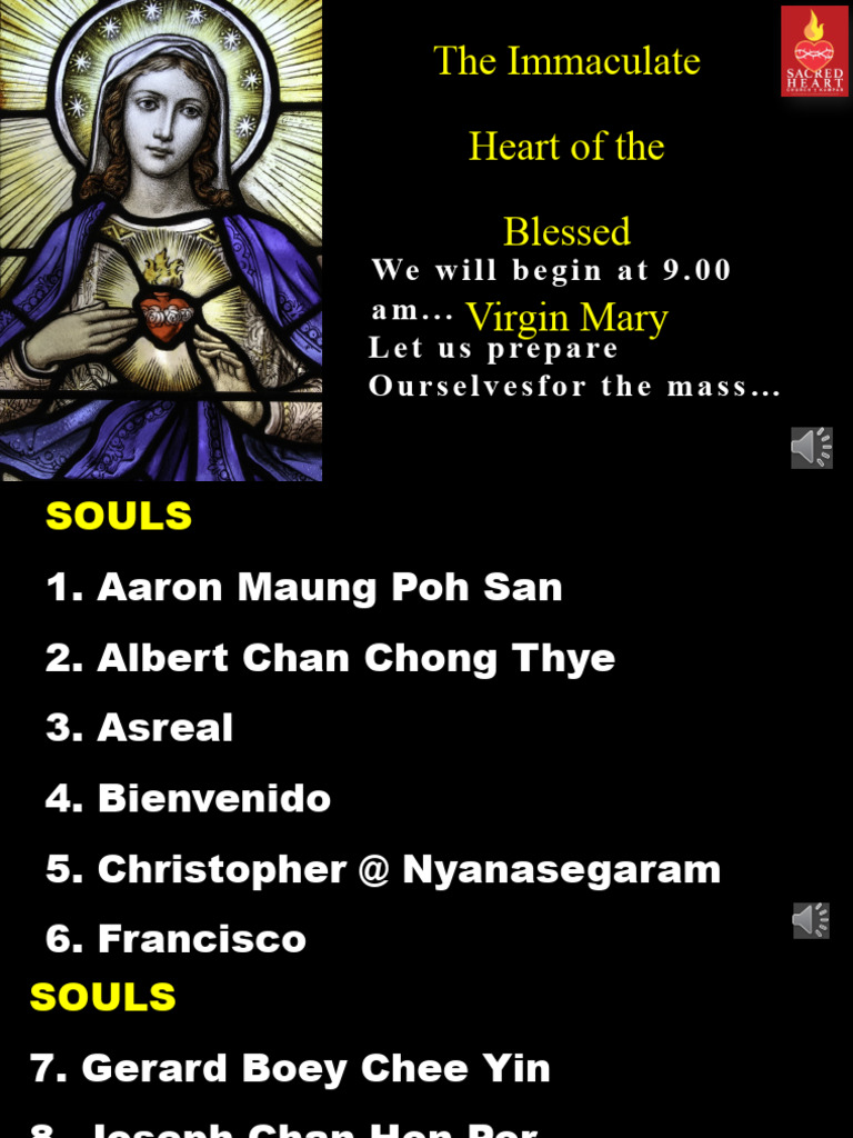 17.6.23 (The Immaculate Heart of The Blessed Virgin Mary) | PDF