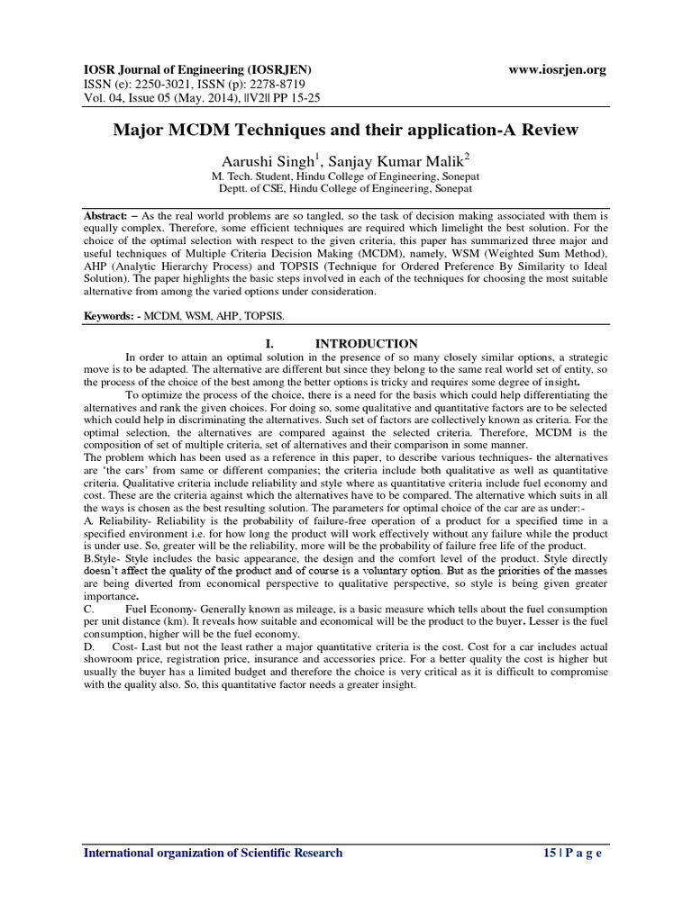 IOSR Journal of Engineering IOSR JEN Vol | PDF