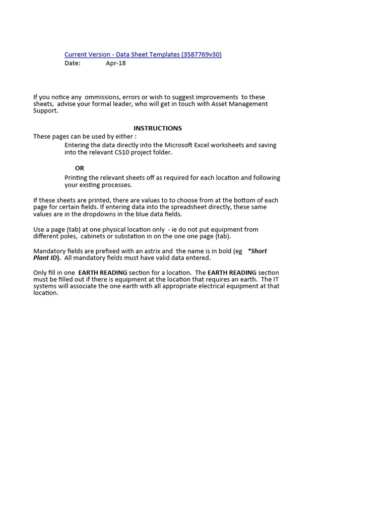 Substation and Switchgear Data Sheet | PDF | Electrical Substation ...