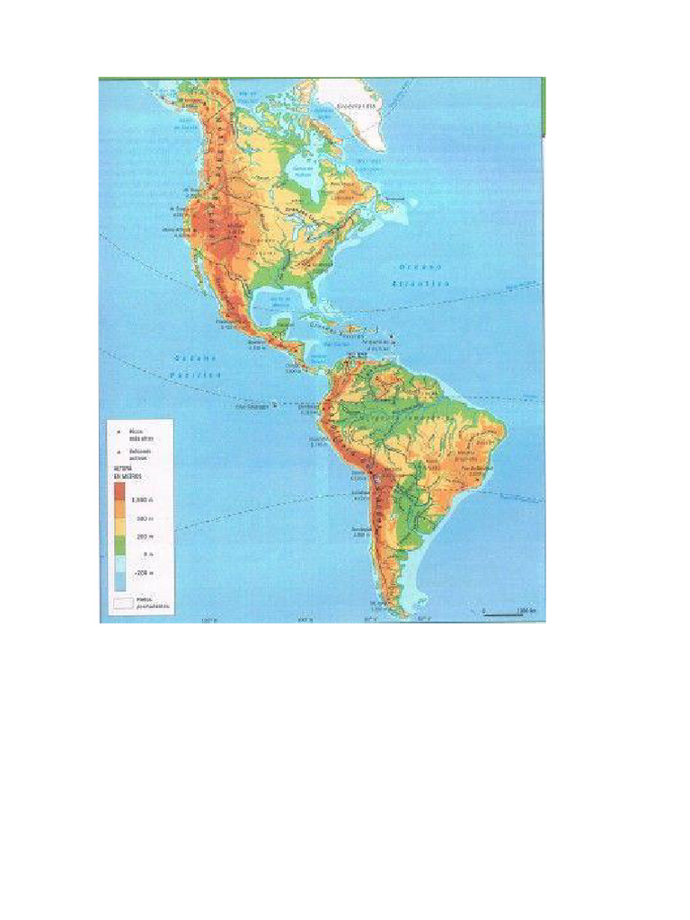Mapa America Fisico | PDF