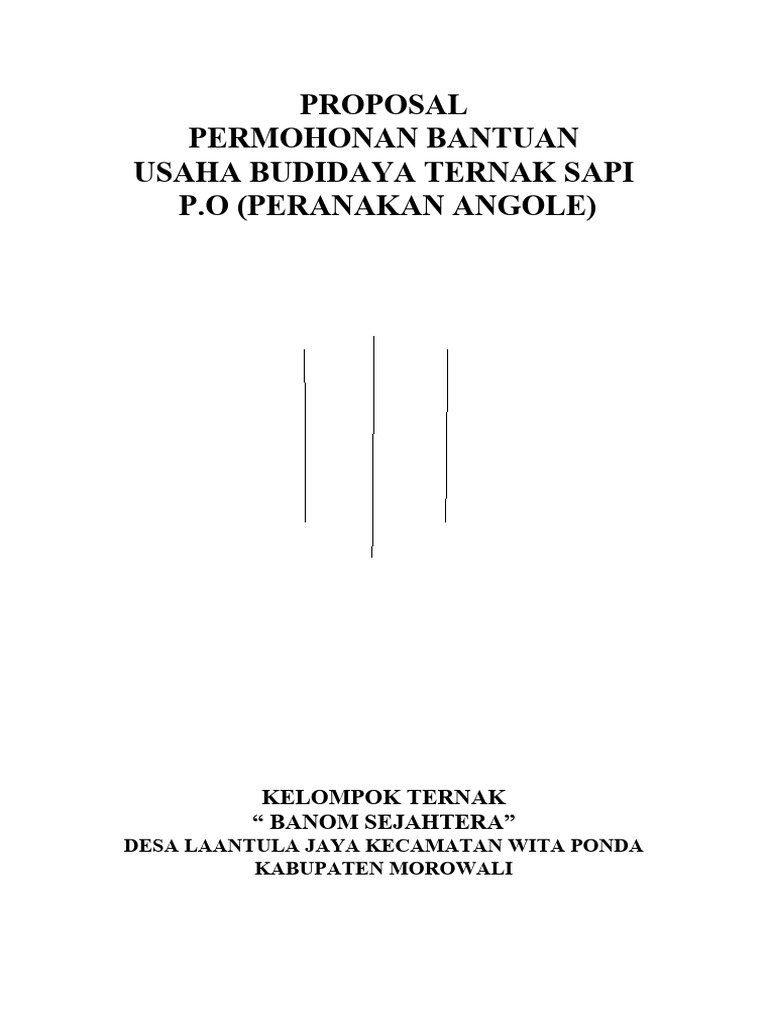 Proposal Sapi 1 | PDF