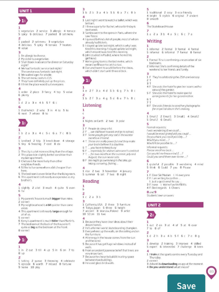 B1 Workbook | PDF