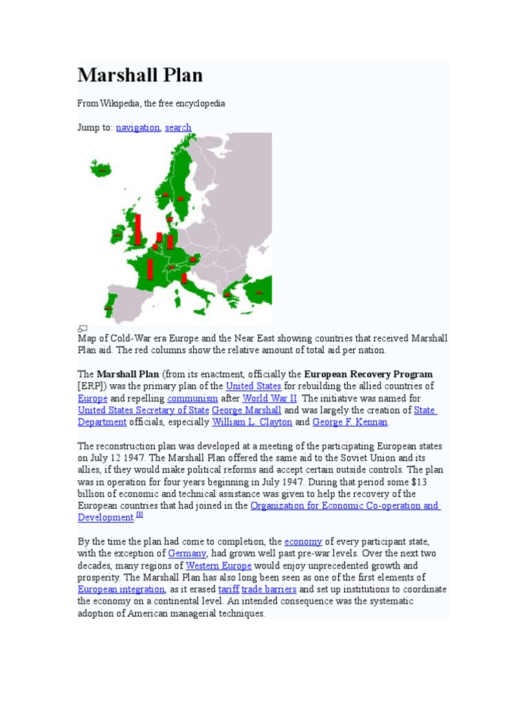 Marshall Plan | PDF | Marshall Plan | Containment