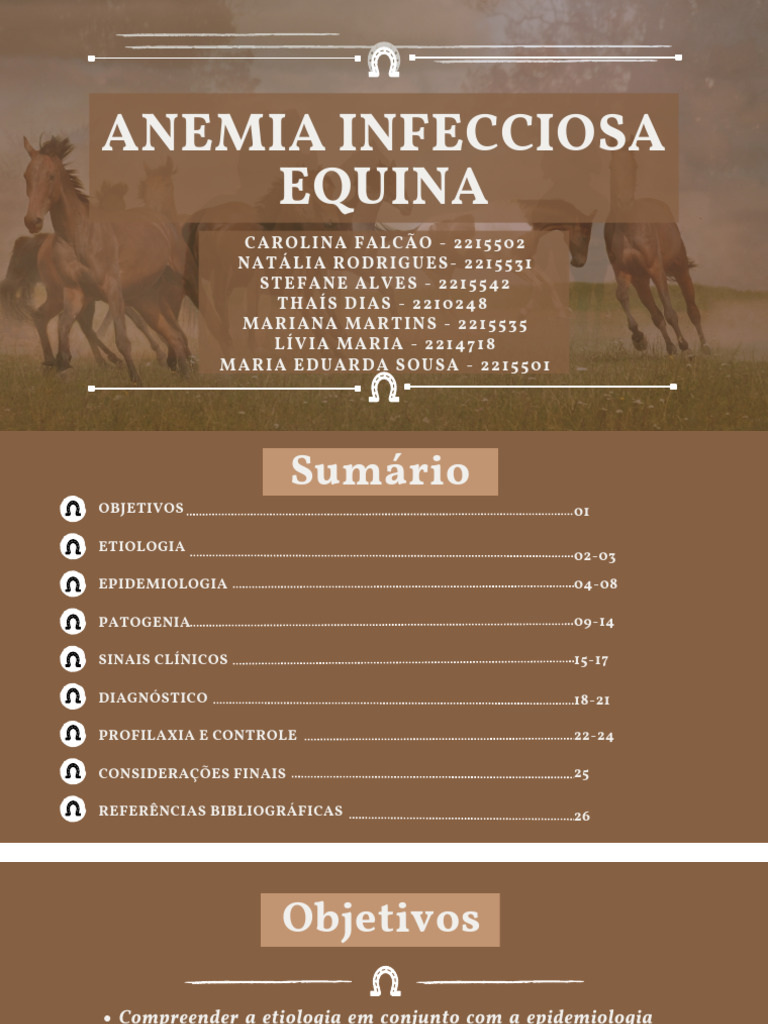 Seminário Anemia Infecciosa Equina | PDF