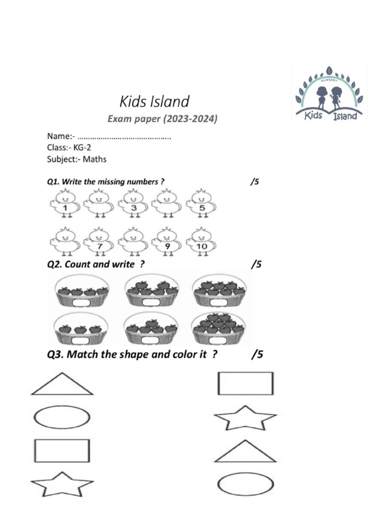 KG-2 Math | PDF