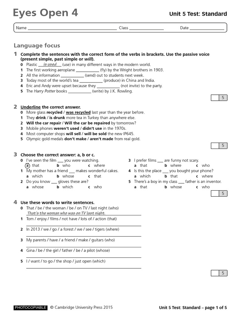 Unit 5 - Standard Test | Download Free PDF | Internet | Social ...